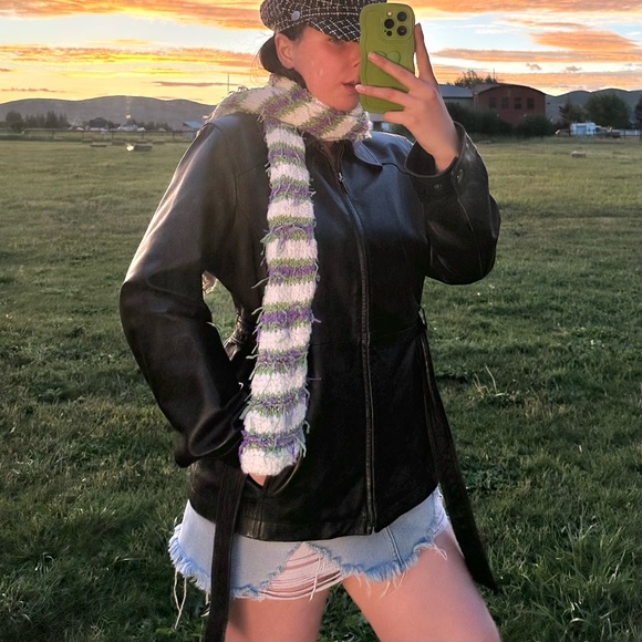 Accessories | Y2k Crochet Stripe Scarf | Poshmark